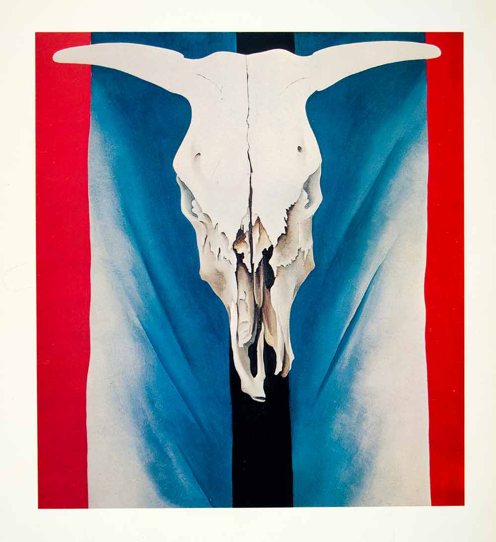 Albums 93+ Pictures Georgia O'keeffe Cow's Skull: Red, White And Blue ...